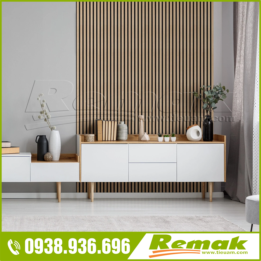 Remak® Polyslat Acoustic Panel- Tấm gỗ trang trí tiêu âm - Muthotga.com