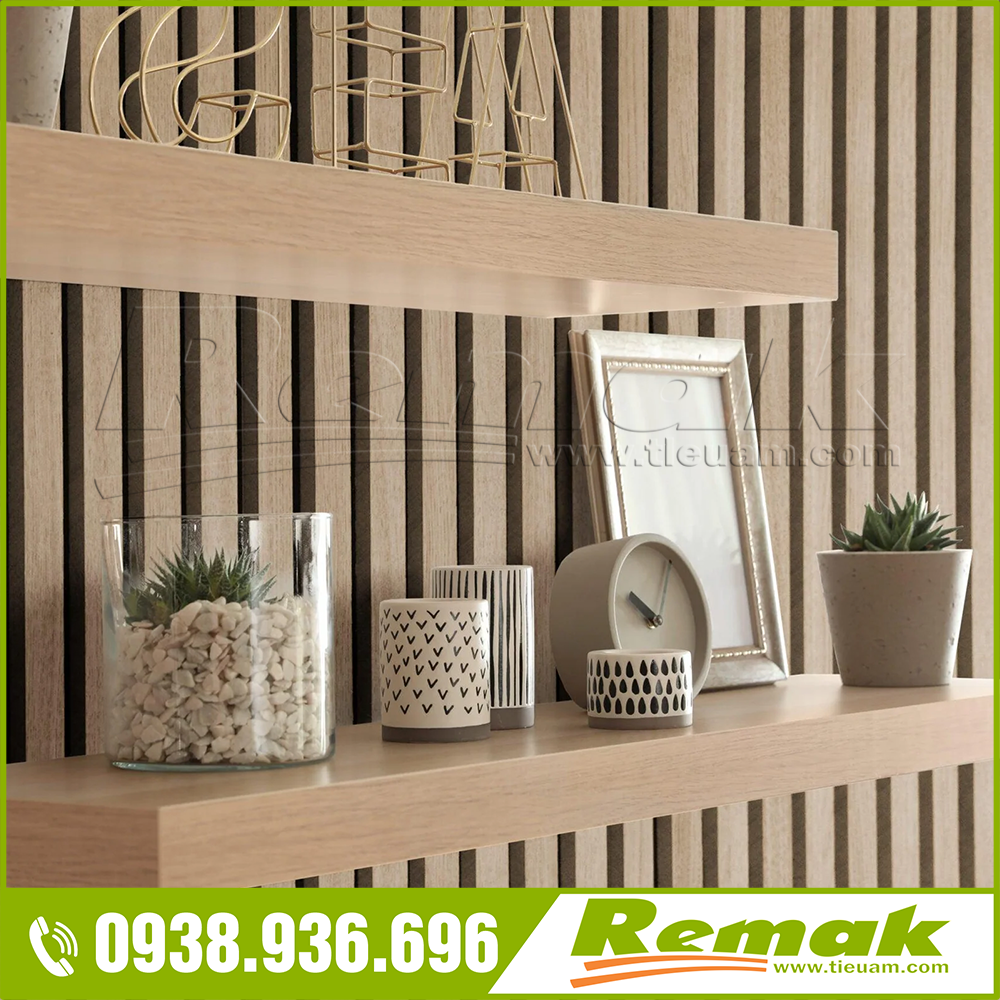 Remak® Polyslat Acoustic Panel- Tấm gỗ trang trí tiêu âm - Muthotga.com